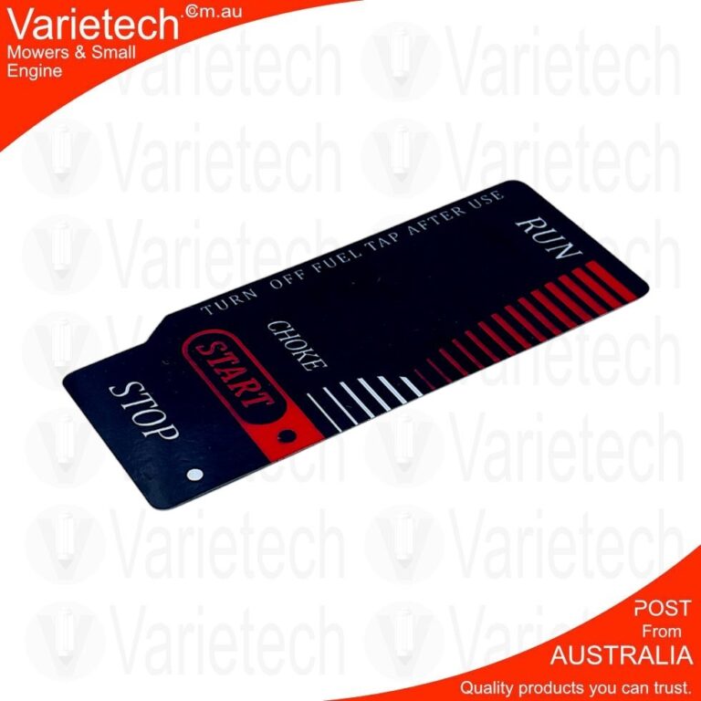 Vintage Victa Throttle Air Filter decal reproduction - Varietech